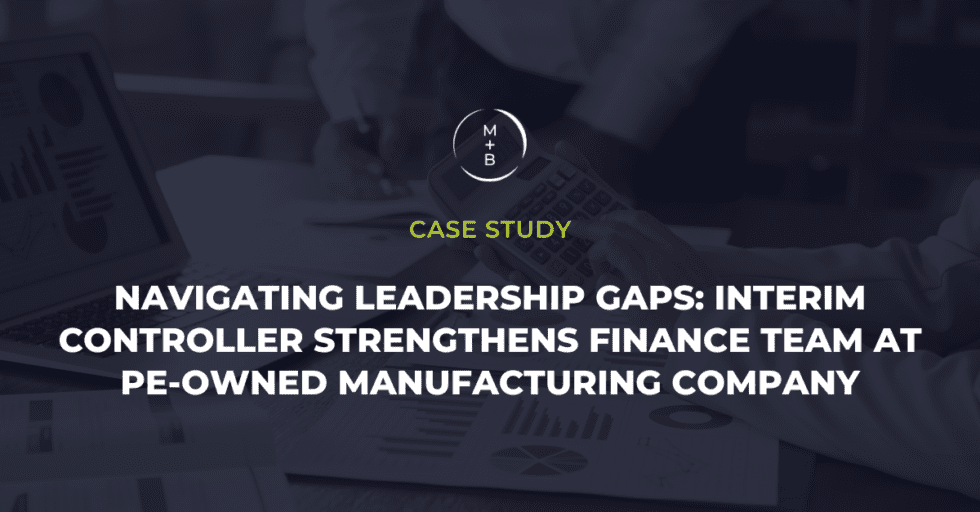 Interim Leadership | Urgent, On-Demand Placement | M+B